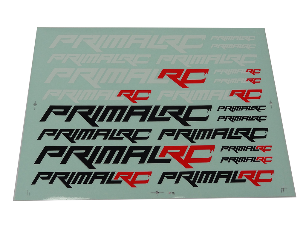 Primal RC Assorted Size Universal Sticker Sheets (PrimalRC Logo ...